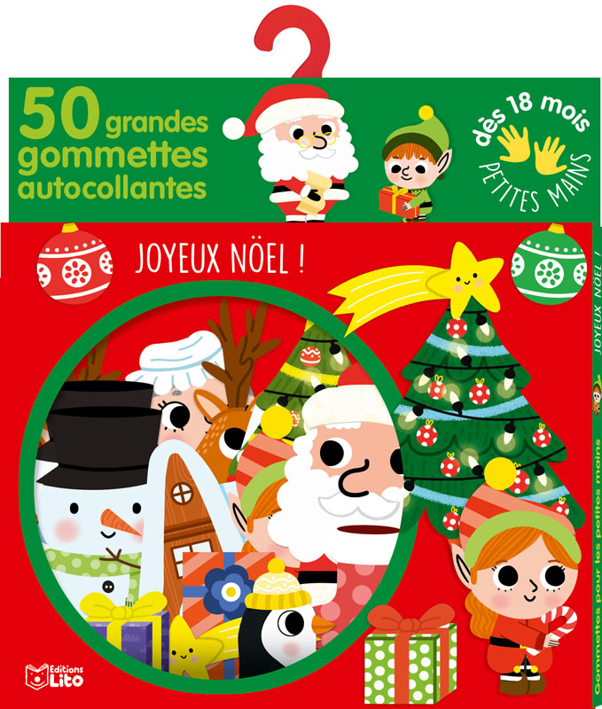 50 grandes gommettes “Joyeux Noël” dès 18 mois – L'ARBRE AUX LUTINS